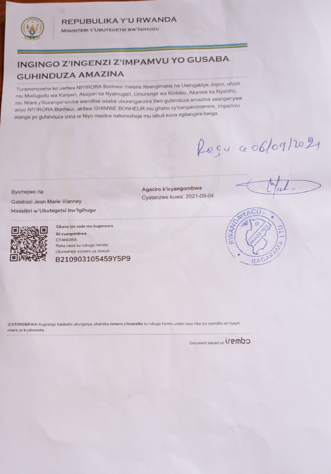 igihozo - Rwandayacu